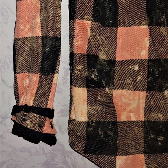 Coach | Tops | Coach Pink Plaid Studded Shirt | Poshmark